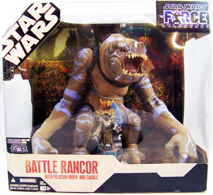 Battle Rancor with Felucian Rider and Saddle (2 figurines Pack ...