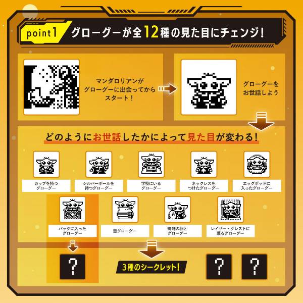 Tamagotchi Grogu (version orange) • Collection • Star Wars Universe